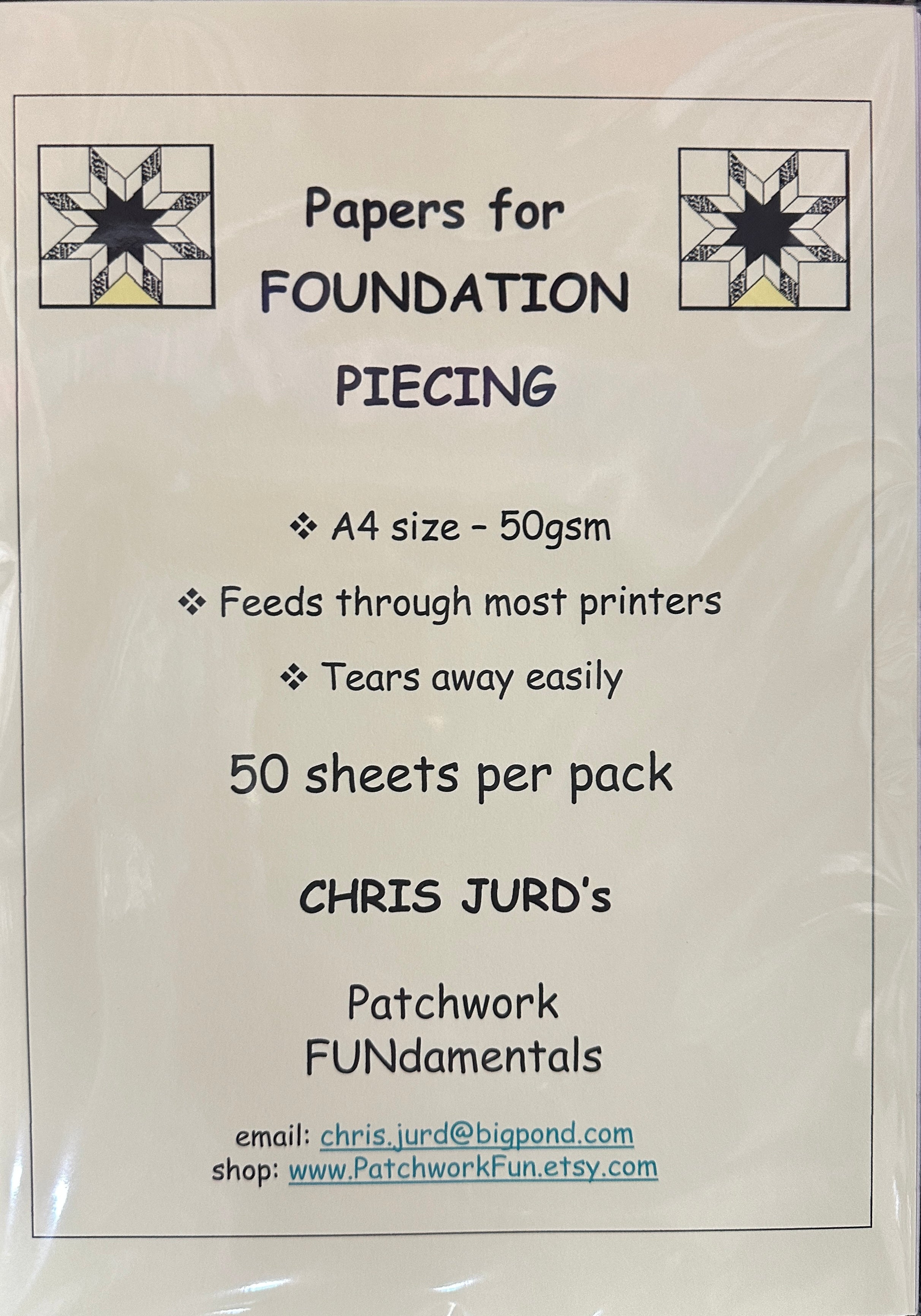 Foundation Paper - Patchwork Fundamentals – Sew Can I